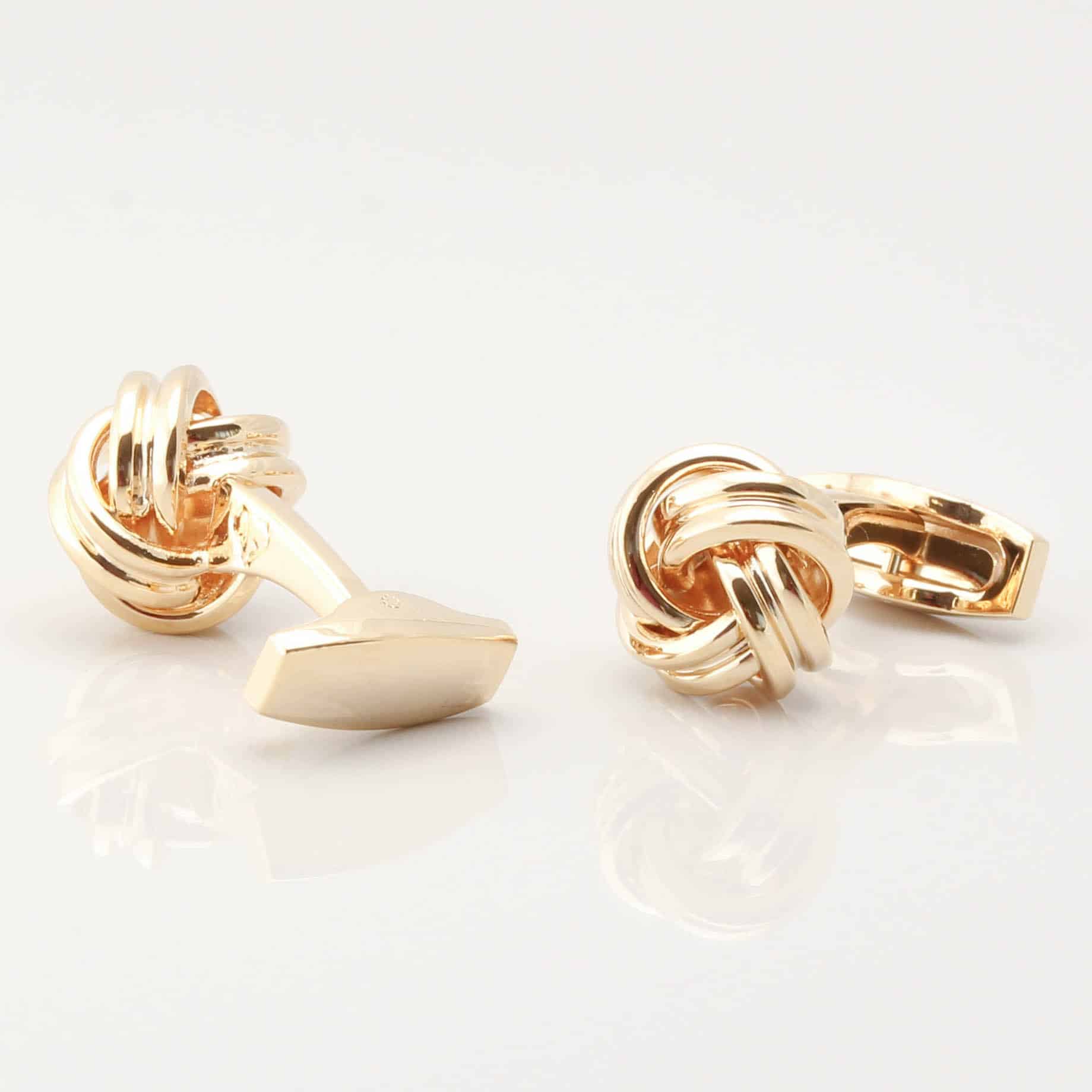 Large Rounded Knot Cufflinks by Badger & Brown