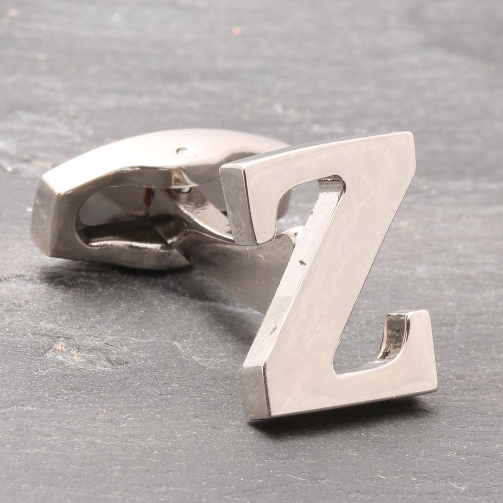 Letter Z Cufflink by Badger & Brown. Create Personalised Initial ...