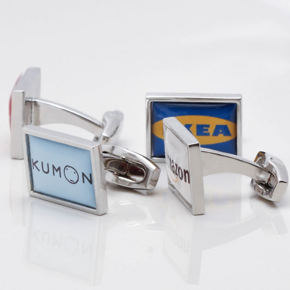 Rectangular Logo Cufflinks by Badger & Brown. The Cufflink ...