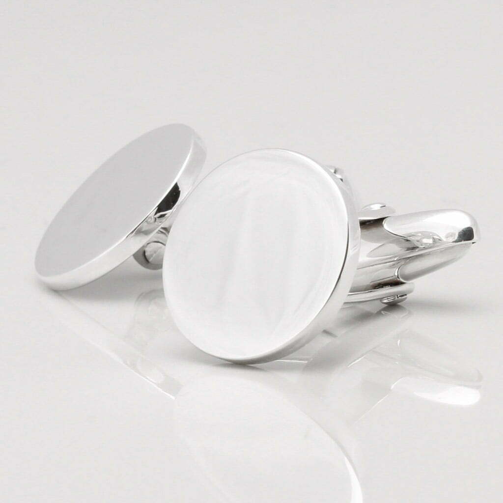 Sterling Silver Circle Cufflinks by Badger & Brown. The Cufflink ...