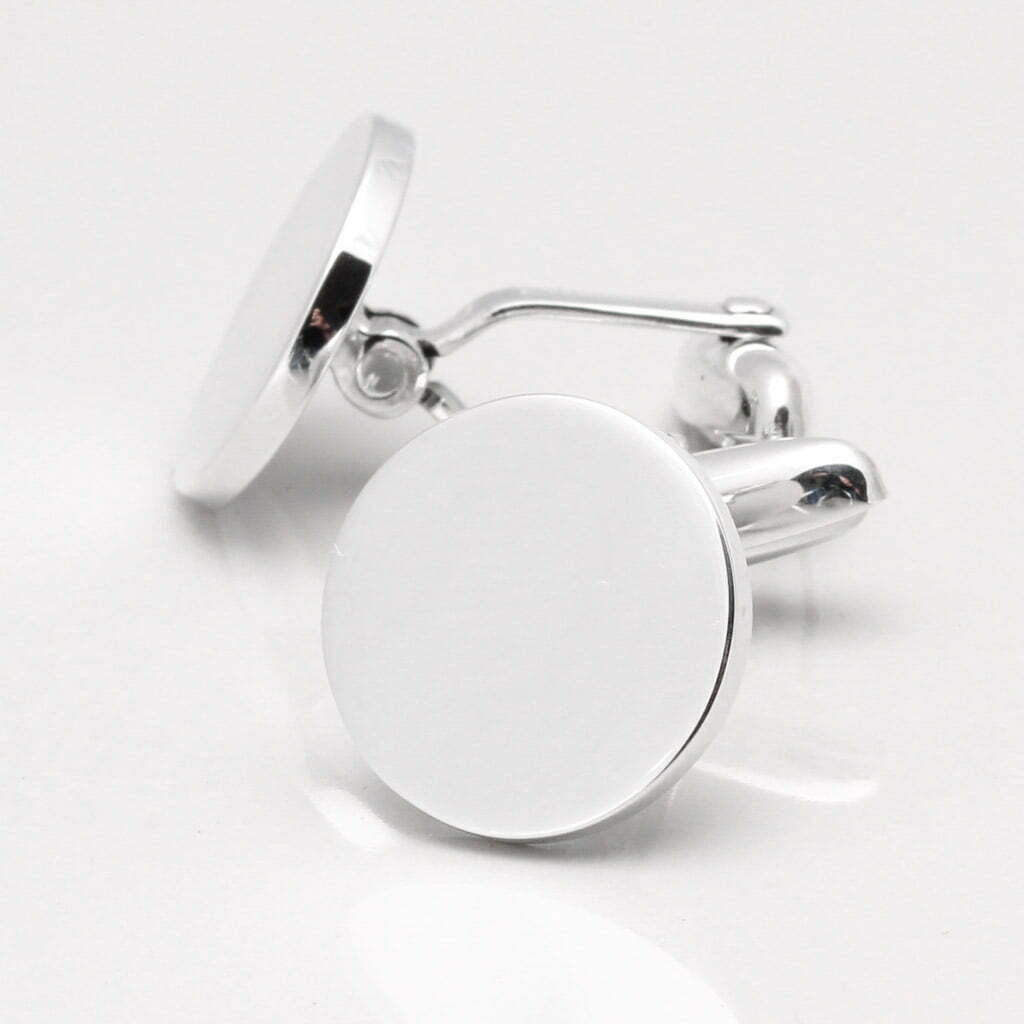 Sterling Silver Circle Cufflinks by Badger & Brown. The Cufflink ...