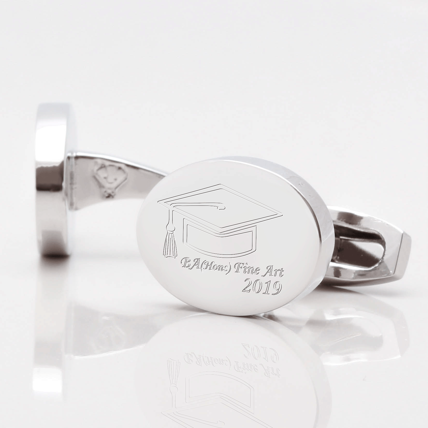 Engraved Graduation Cufflinks by Badger & Brown | The Cufflink ...