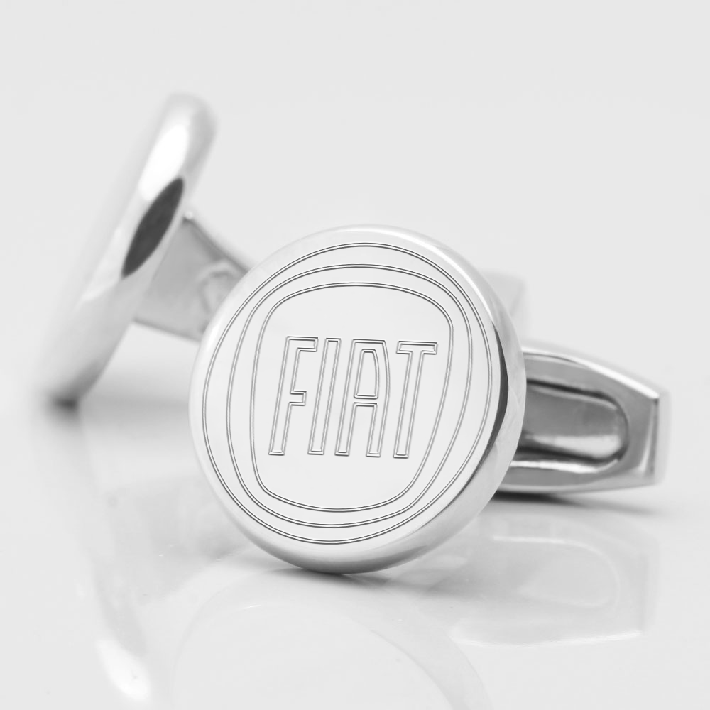 Fiat Engraved Car Cufflinks by Badger and Brown.