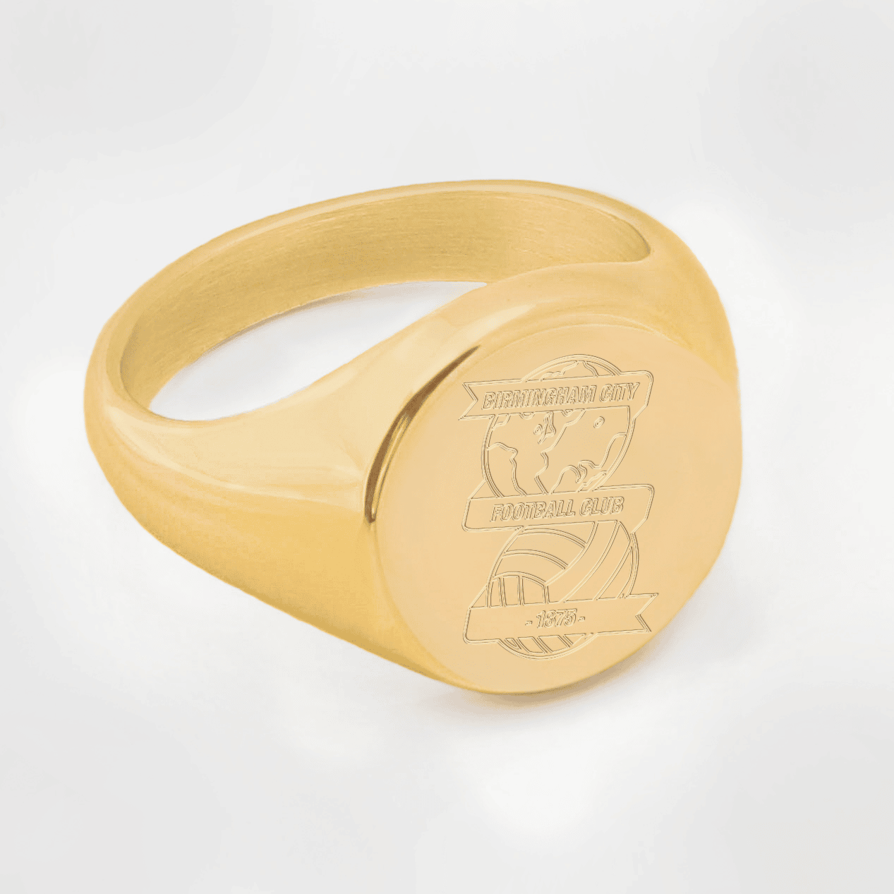 Birmingham City Football Club Engraved Signet Ring By Badger & Brown