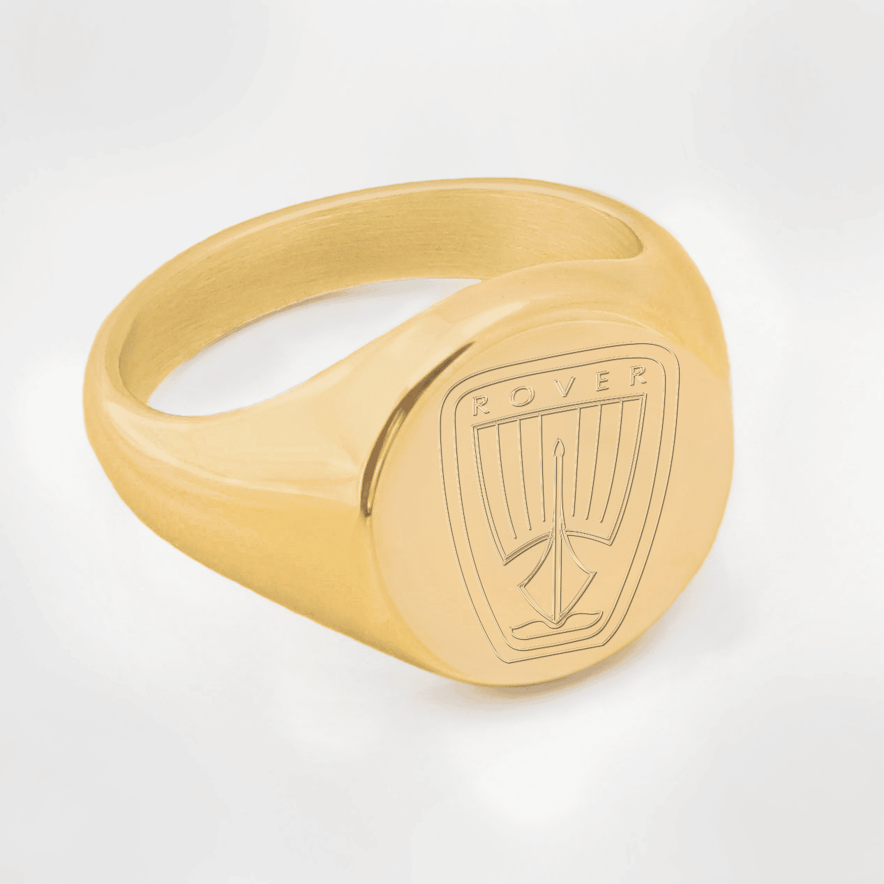 Rover Car Engraved Signet Ring By Badger & Brown