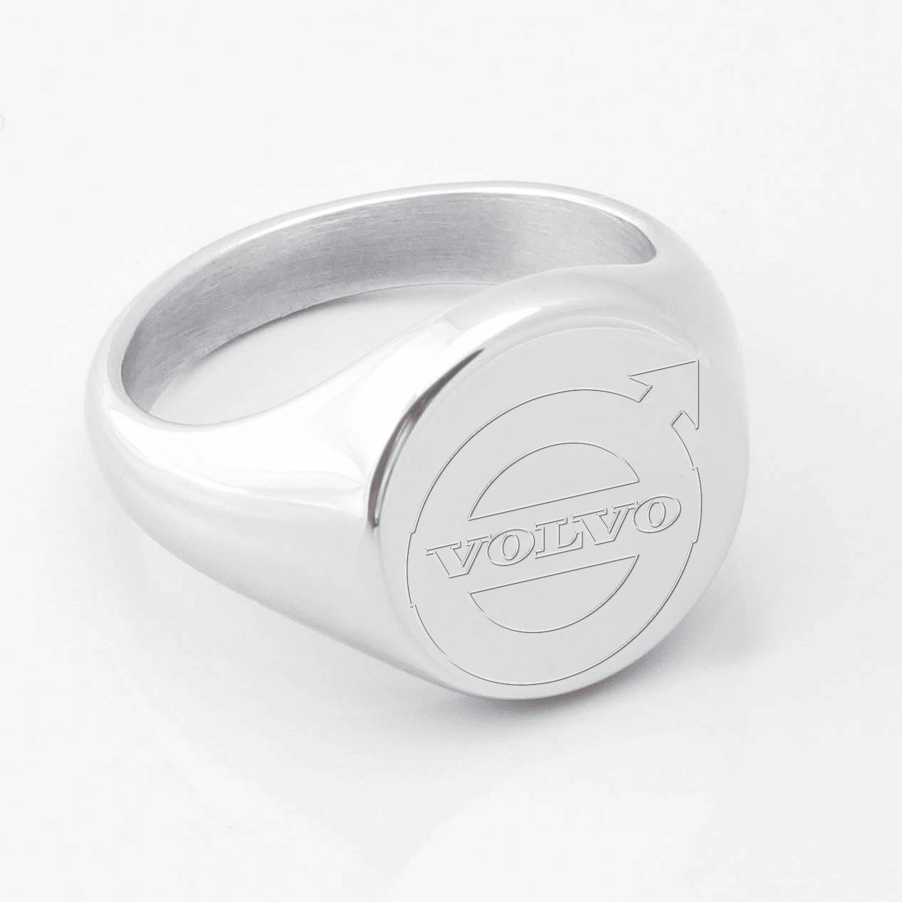 Volvo Car Engraved Signet Ring