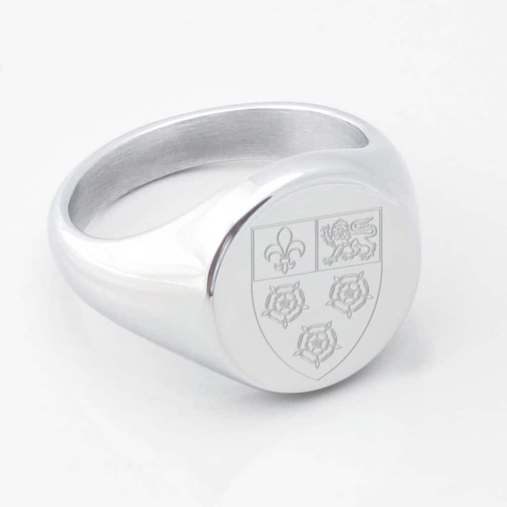 King's College Engraved Signet Ring By Badger & BrownBadger and Brown ...