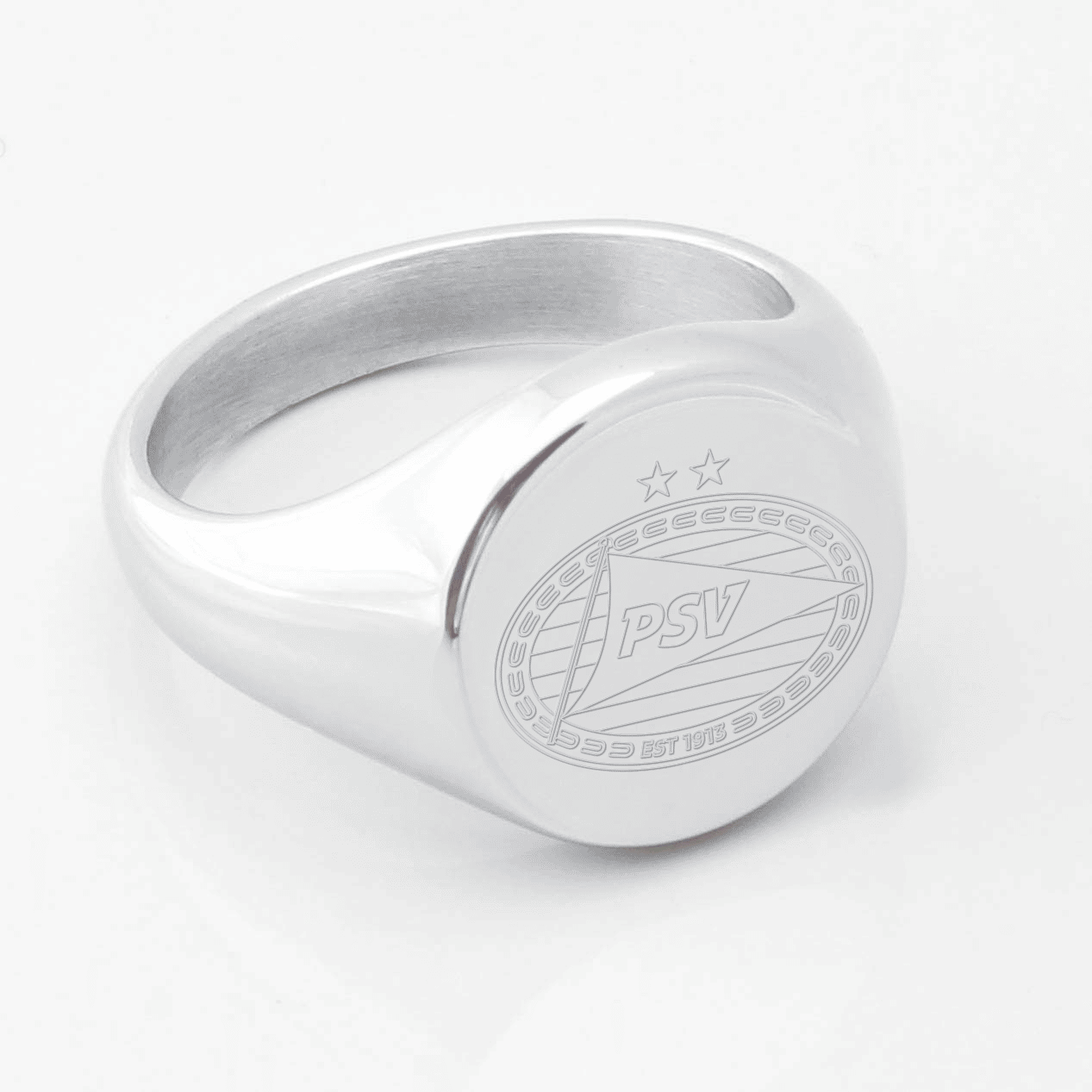 PSV Football Club Engraved Signet Ring By Badger & Brown